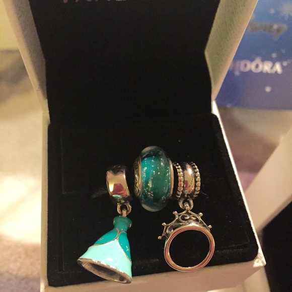 Pandora | Jewelry | Disney Pandora Ariel Charm Set Of 3 New | Poshmark